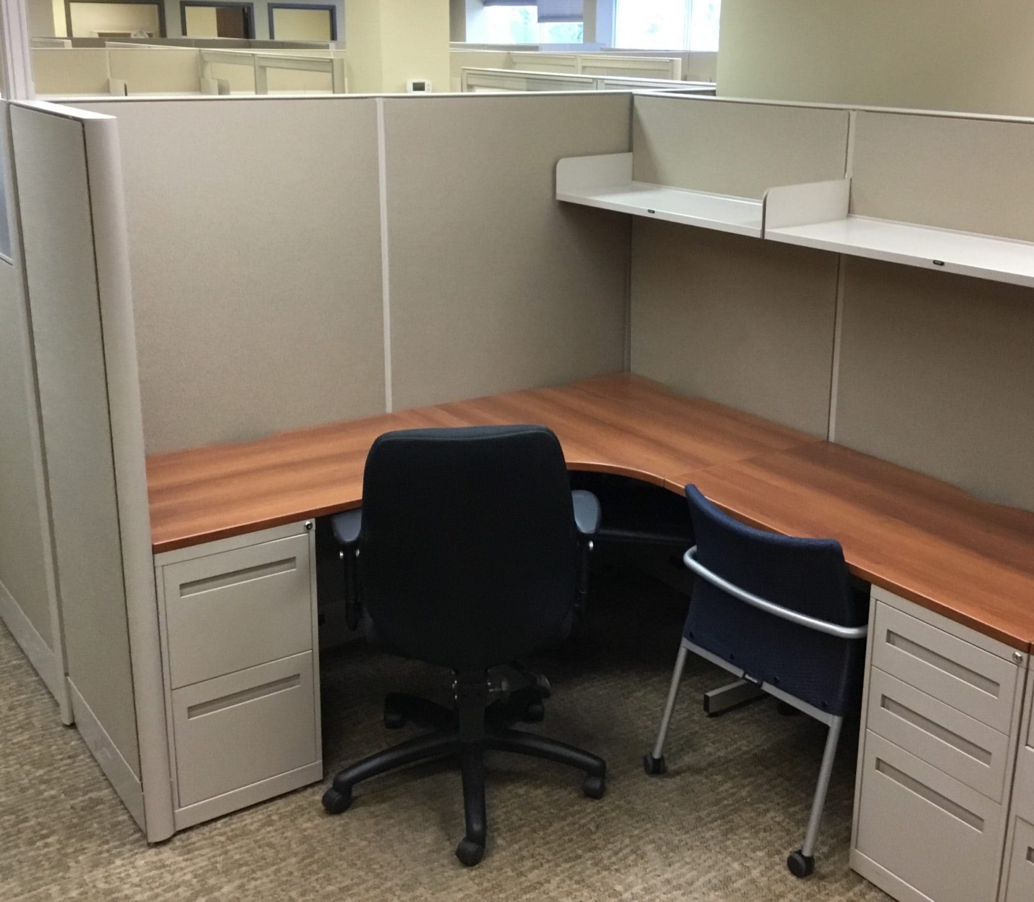 6.5' x 8' Global Boulevard U-shape Workstation - MVP Modular Systems