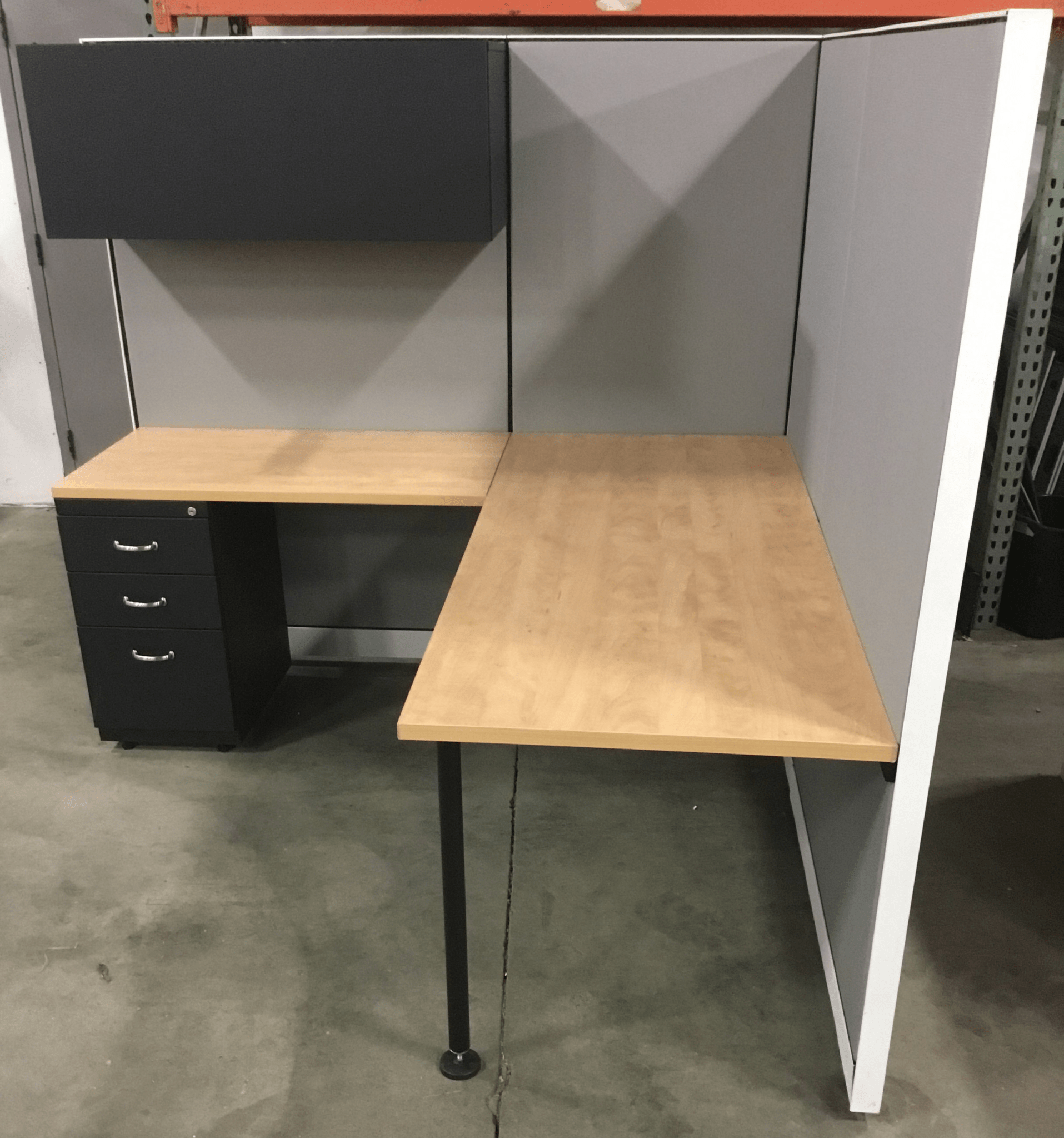 Steelcase Kick 6' x 6' L-shaped Workstation - MVP Modular Systems