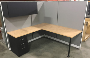 Steelcase Kick 6' x 6' L-shaped Workstation - MVP Modular Systems